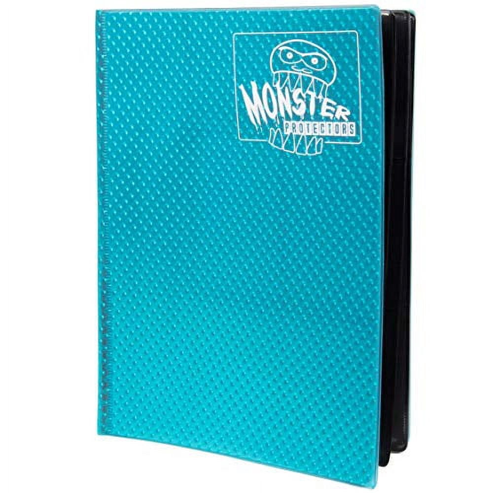 Monster Binder - 9 Pocket Trading Card Album - Holofoil Aqua Blue ...