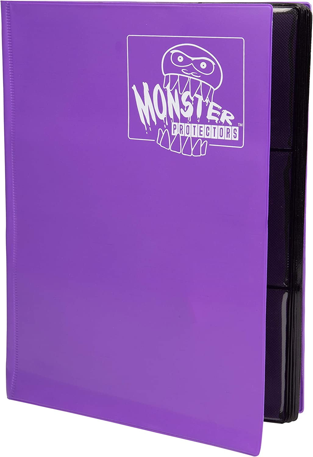 Monster Binder - 9 Pocket Trading Card Album - Matte Coral Purple ...