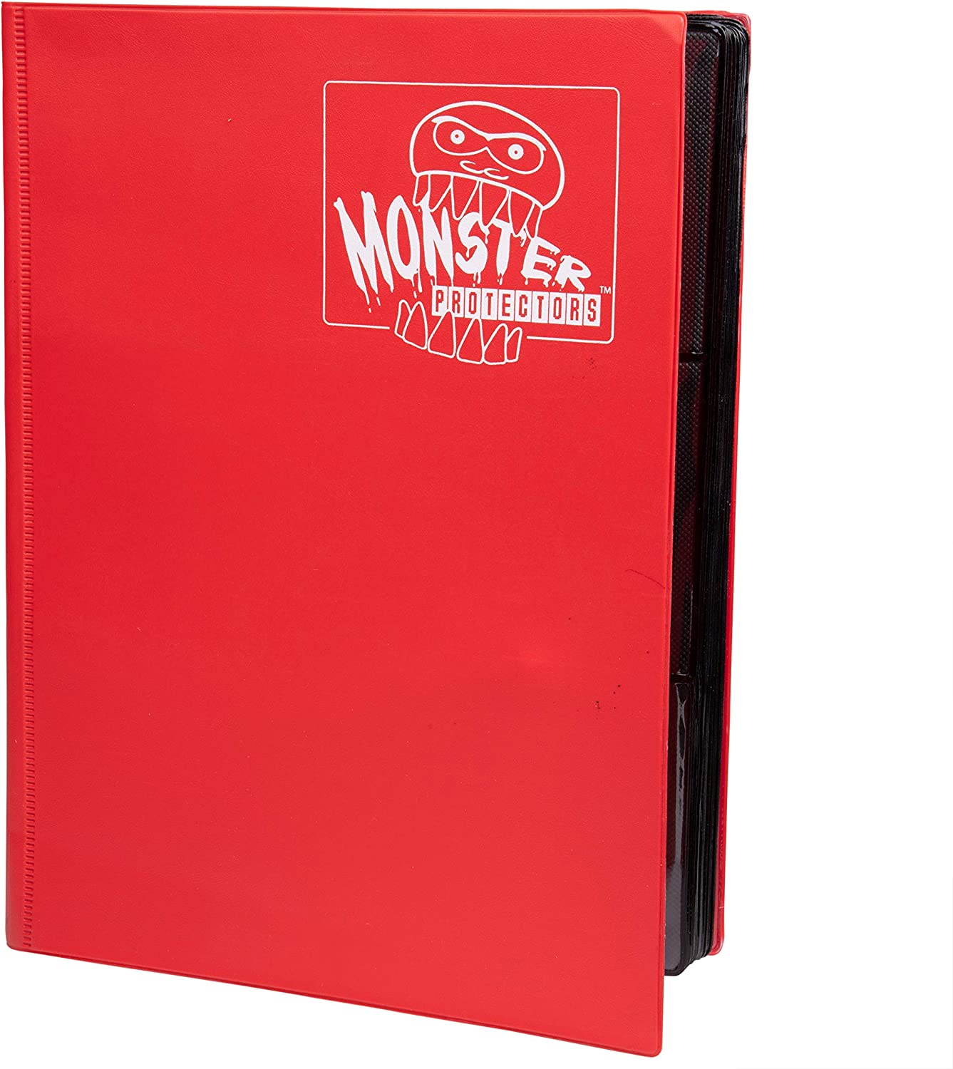 Monster Binder - 9 Pocket Trading Card Album - Matte Red - Holds 360 ...