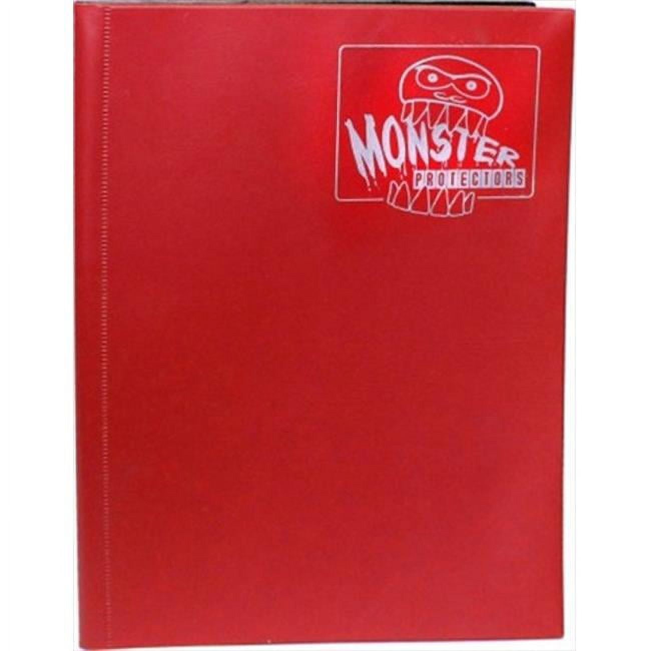 Monster Binders 4PMRD Binder 4 Pocket Monster - Matte Red - Walmart.com