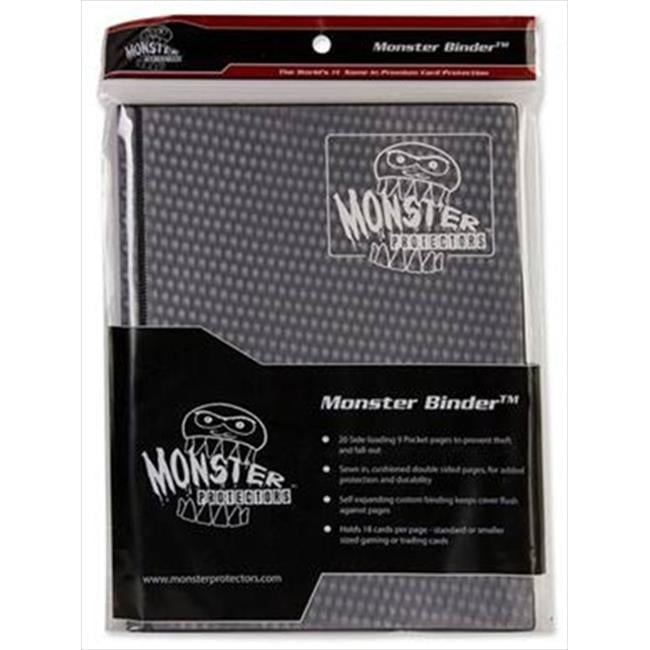 Monster Binders 9PHBK Binder 9 Pocket Monster Holofoil - Black ...
