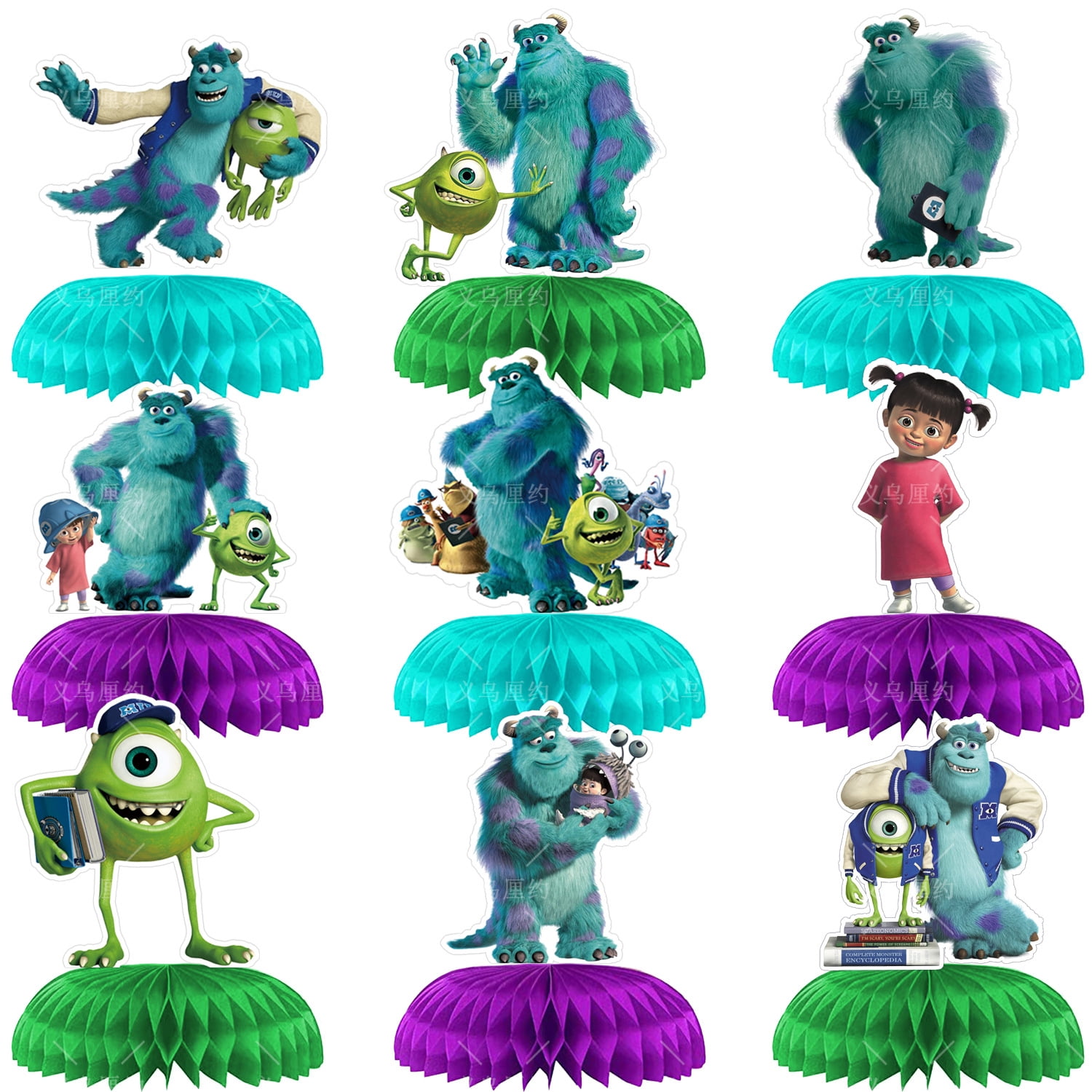 Monster Birthday Party Supplies, Monsters-Inc Theme Party Table ...