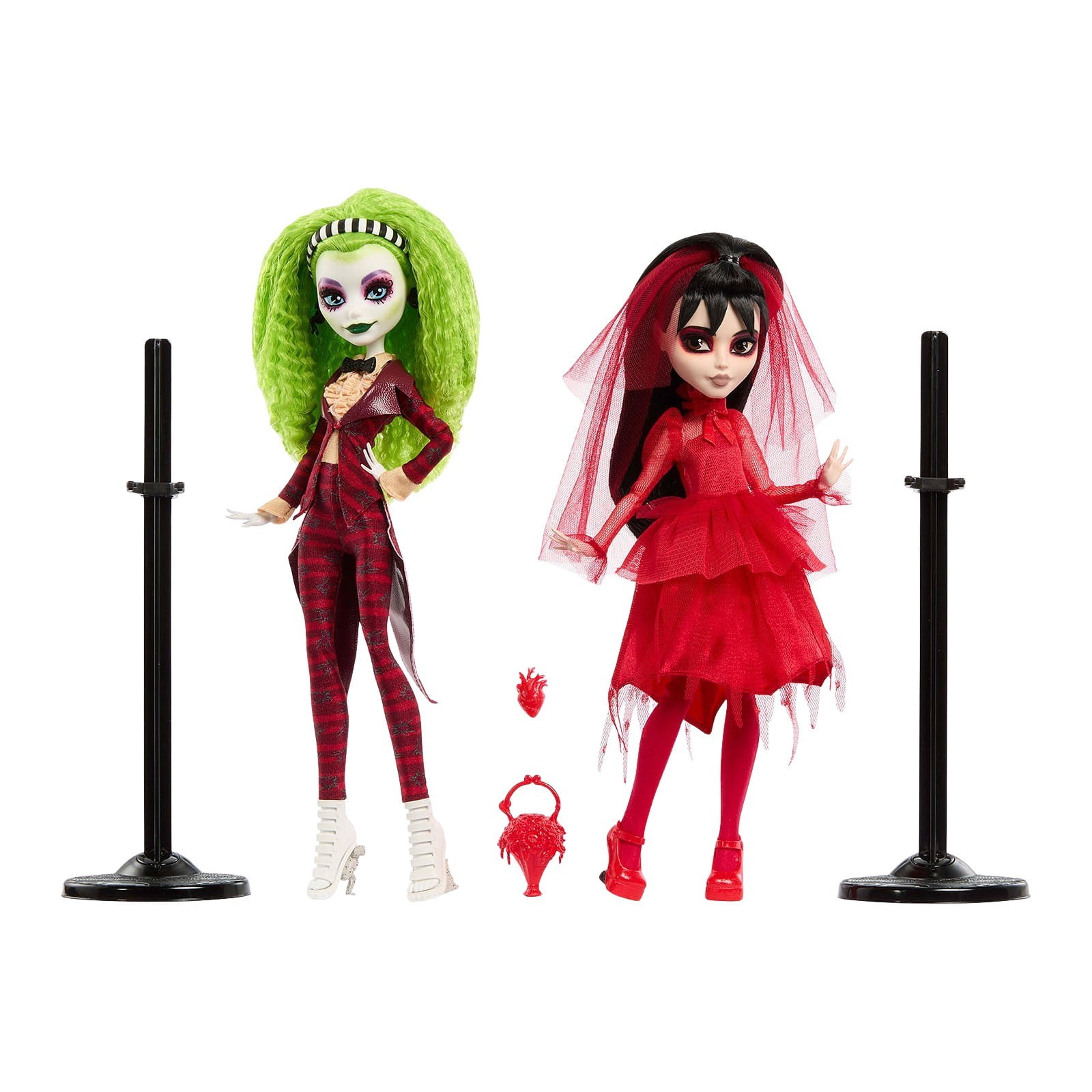 Monster Boo-Riginal High Skullector Beetlejuice Beetlejuice Doll 2-Pack ...