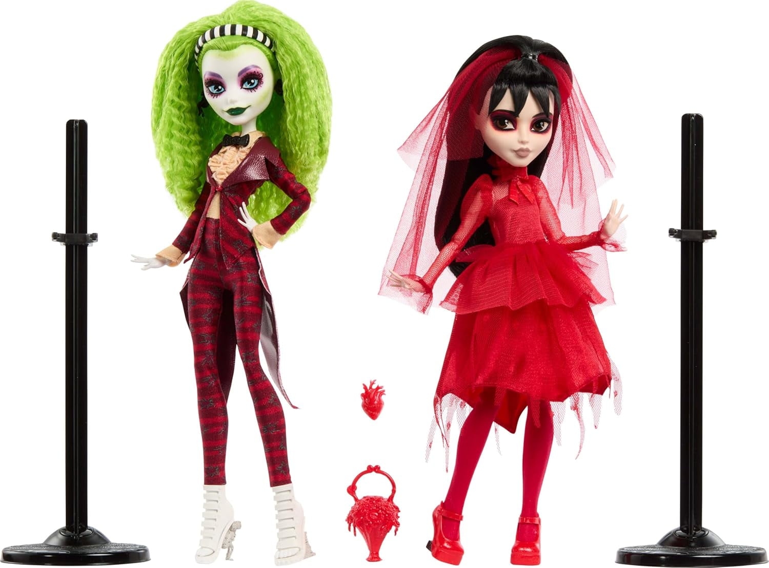 Monster Boo-Riginal High Skullector Beetlejuice Beetlejuice Doll 2-Pack ...