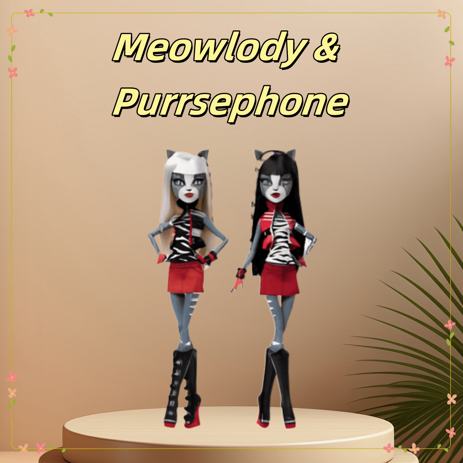 Monster Boo-riginal High Creeproduction Resin Doll Toys, 2Pcs ...