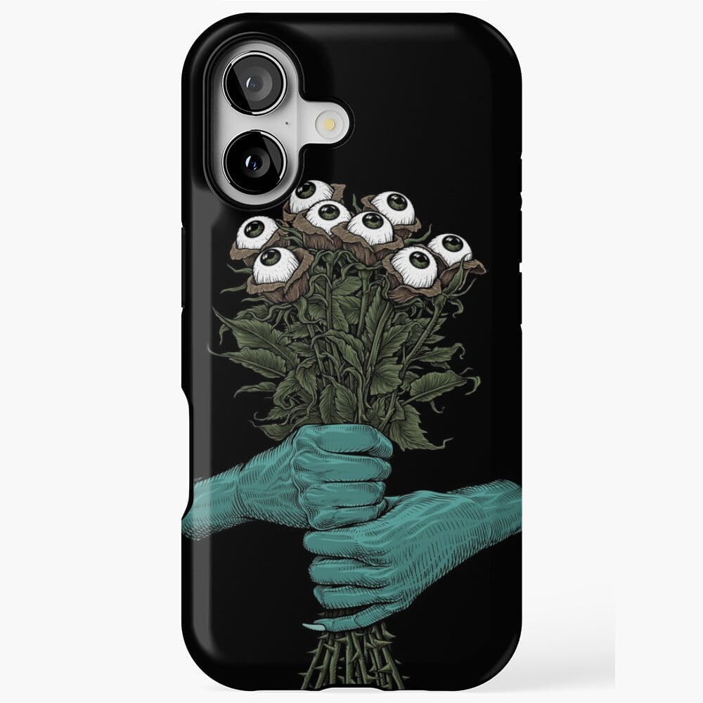 Monster Bouquet Illustration Universal Phone Case for iPhone 11–17 Pro ...