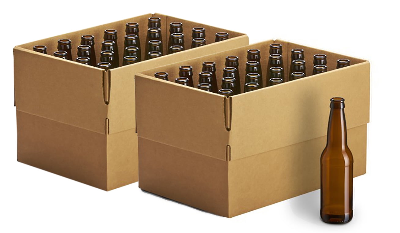Monster Brew Home Brewing Supp Amber Beer Bottles (24 Pack), 12 oz (2 ...