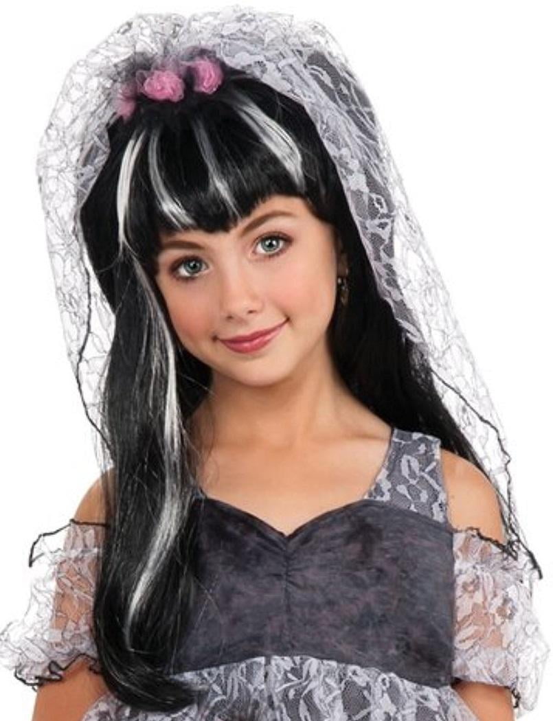 Monster Bridal-ista Wig Bride Fancy Dress Up Halloween Child Costume ...
