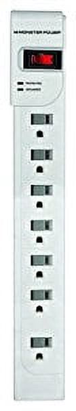 Monster Cable Computer Surge Protection Outlet Strip 15 Amp 120 V 1080 ...