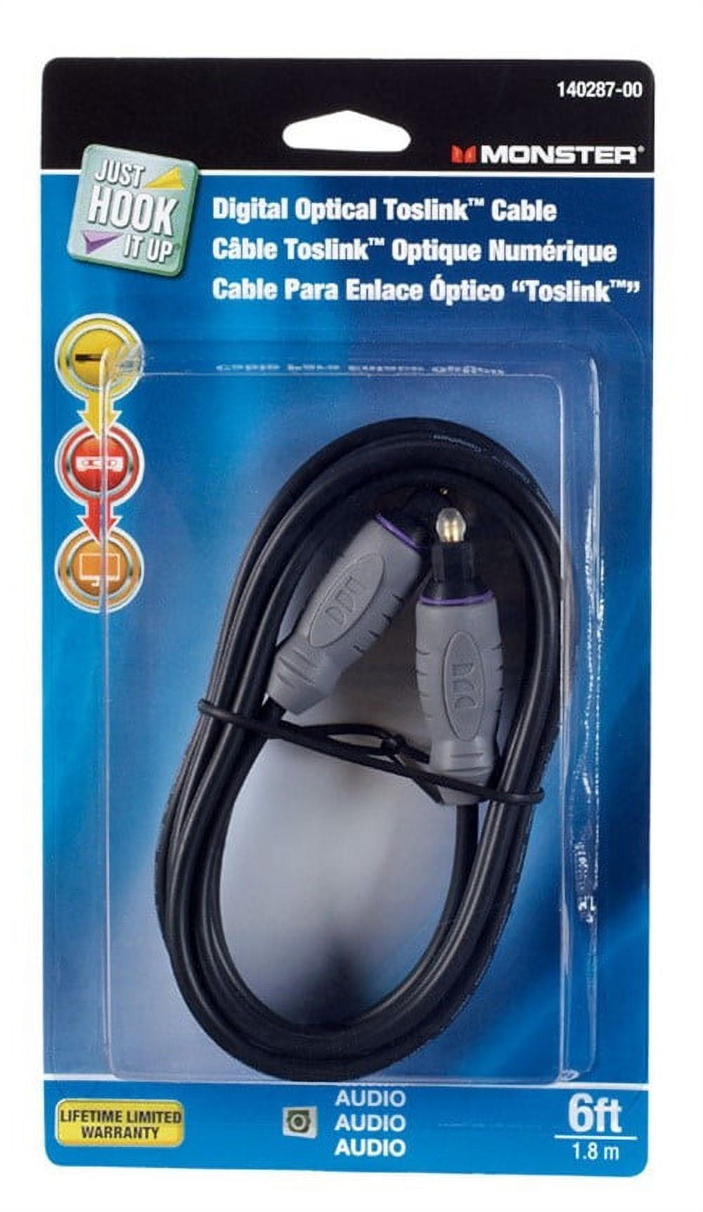 Monster Cable Digital Optical Toslink Cable Digital, High Quality 6 ...