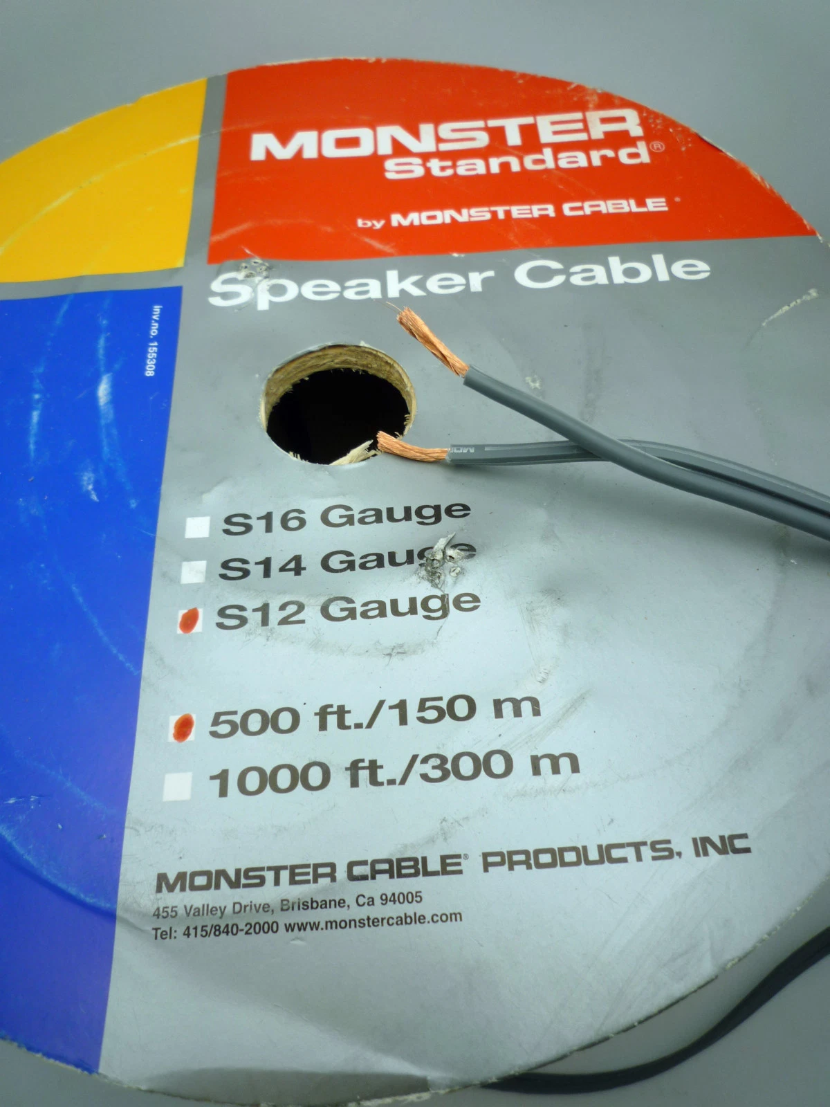 Monster Cable S-12 Raw Speaker Cable Sold By The Meter Diy Speaker ...