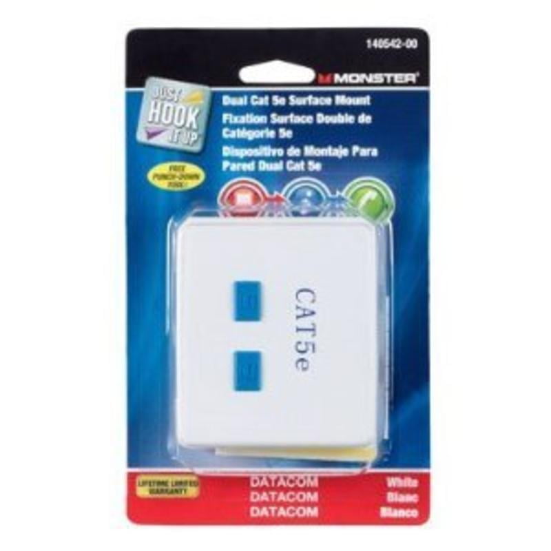 Monster Cable Surface Mount Housing White - Walmart.com
