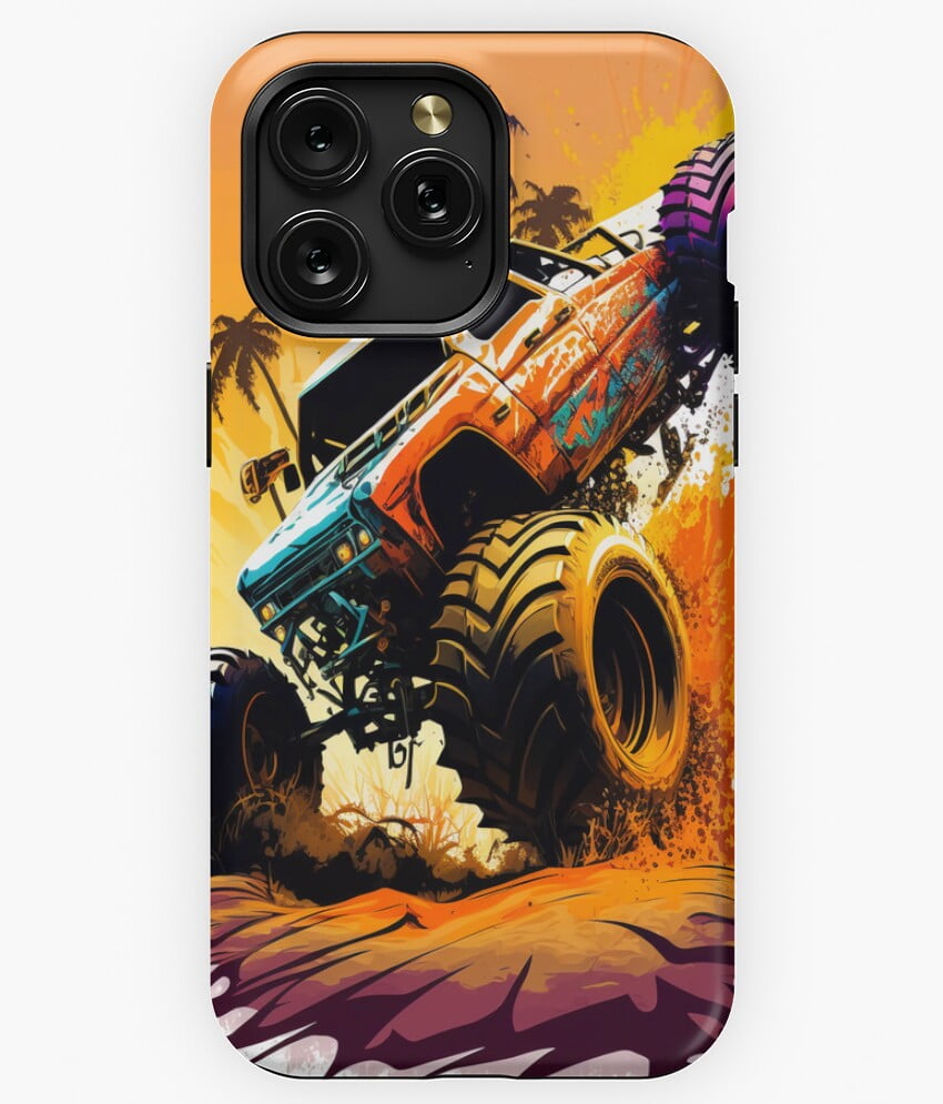 Monster Car Funny Big Wheels Off-Road Vehicle A7463 Phone Case for ...