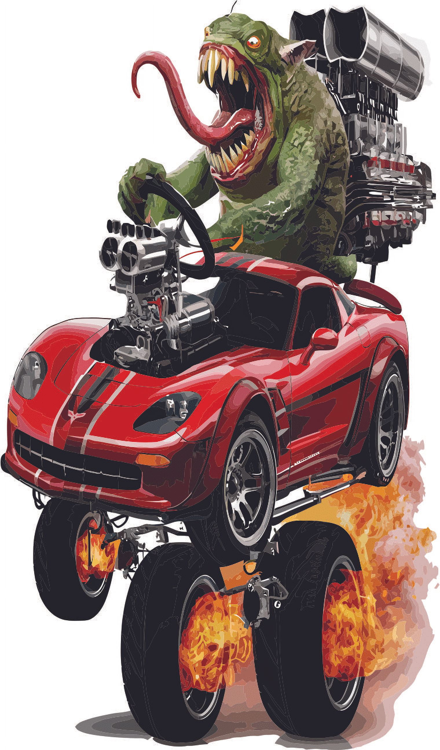 Monster Car Ride Monster Truck Fire Jungle Wild Adventure Fun Colorful ...