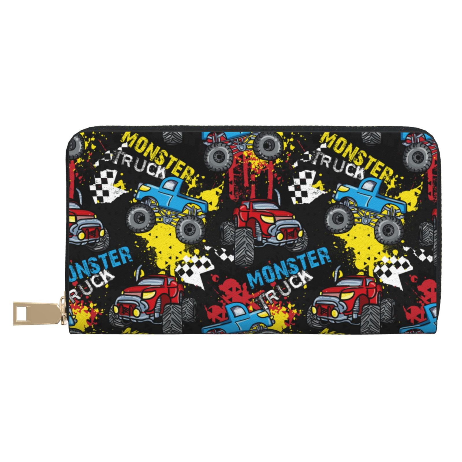 Monster Car Wallet Women, Leather Bifold Multi Card Wallet, Women's ...