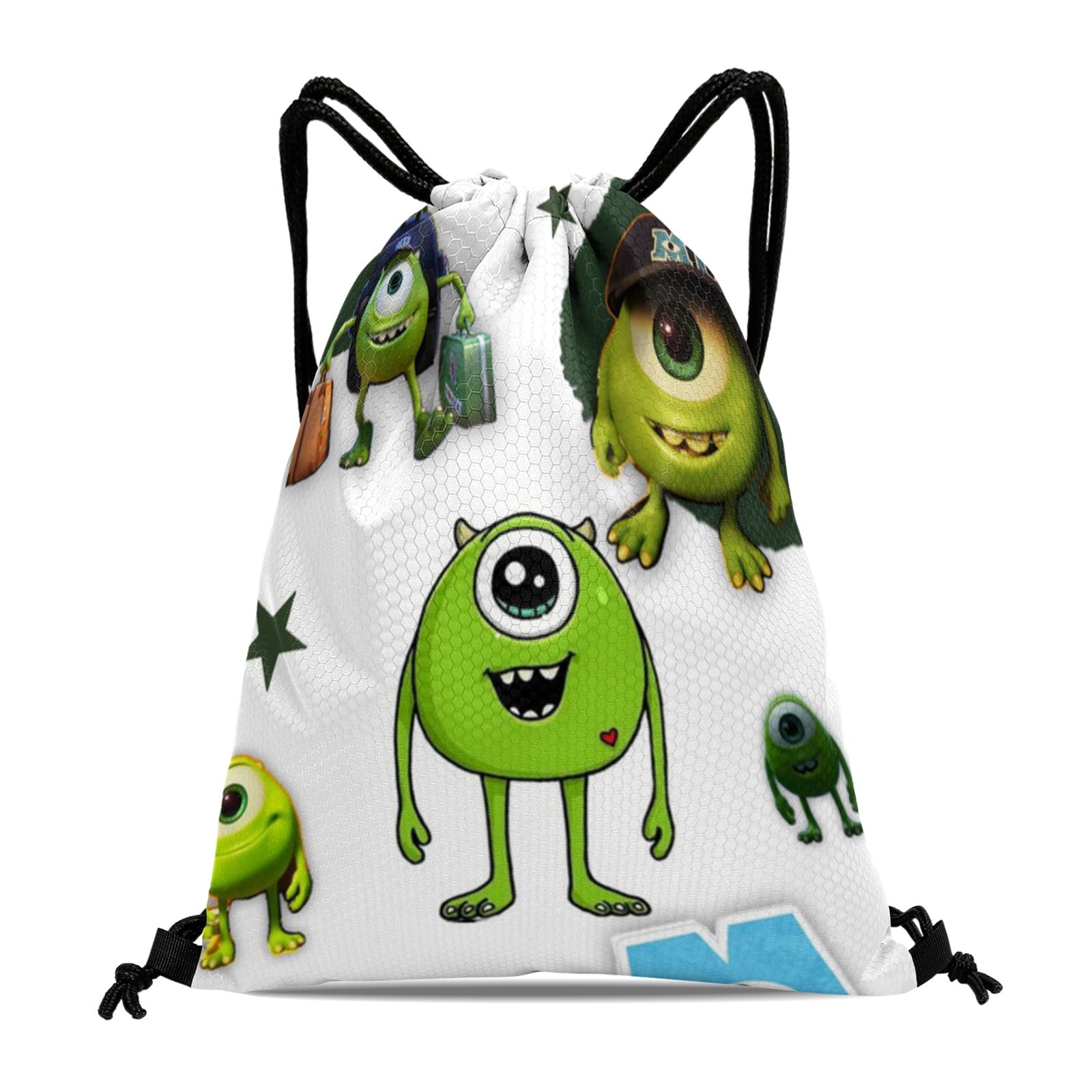 Monster Characters Drawstring Sack:Ideal for fitness, hiking, swimming, travel, beach, and ...