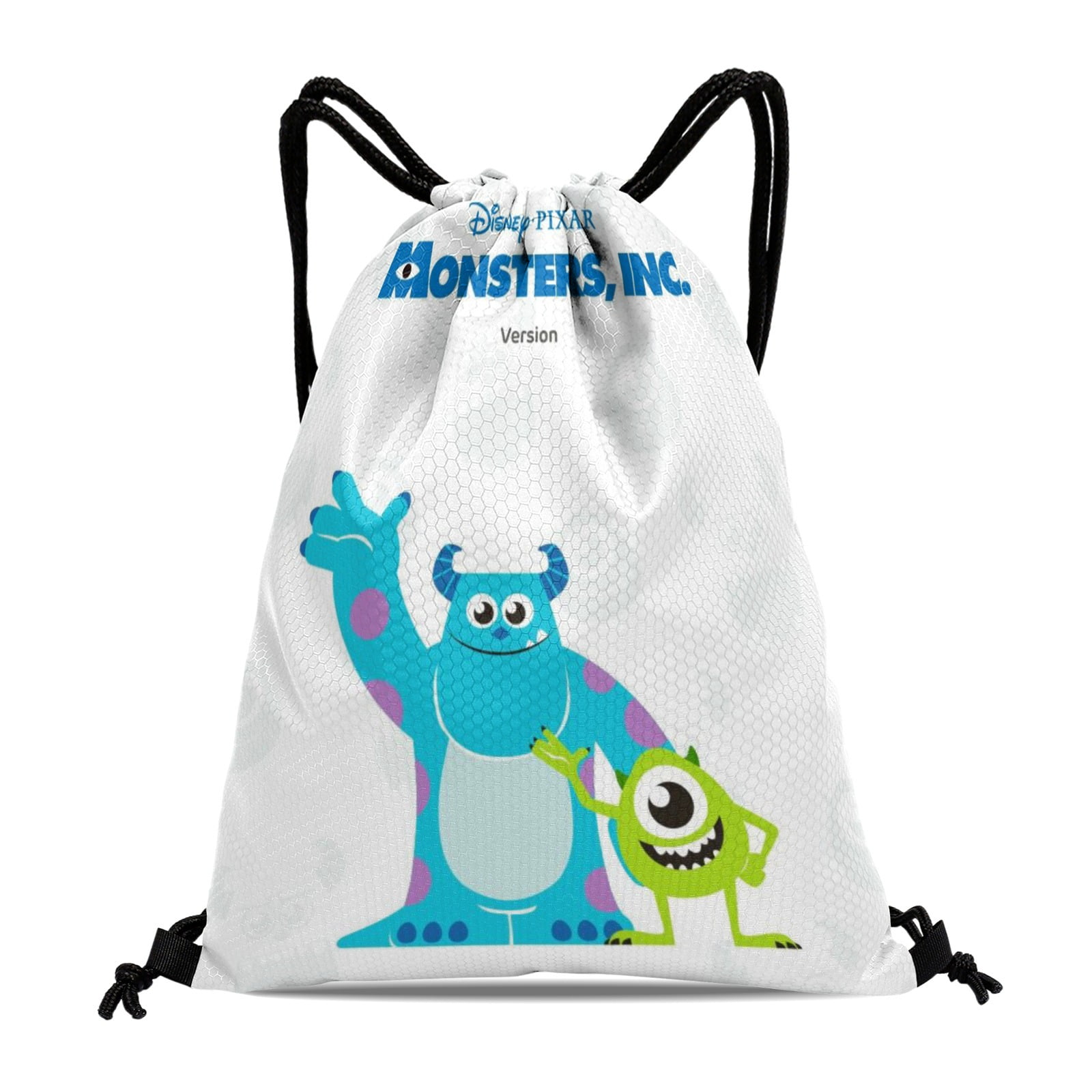 Monster Characters Gym Drawstring Backpack:Waterproof design, ideal for hiking, yoga, swimming ...