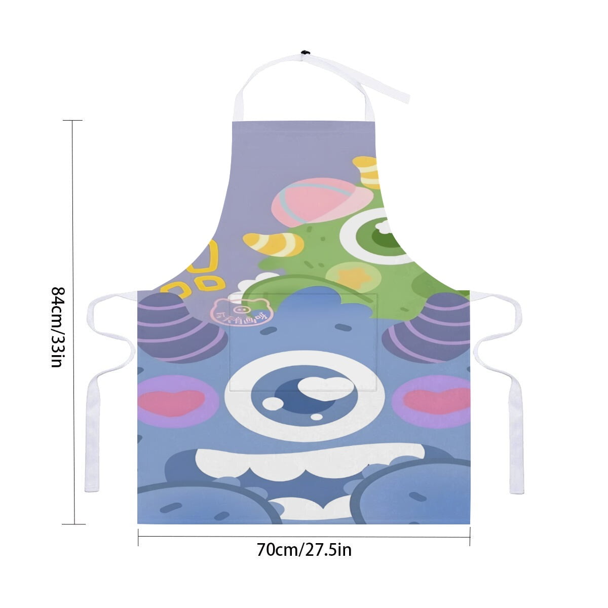 Monster Characters apron, waterproof with pockets, suitable for adult ...