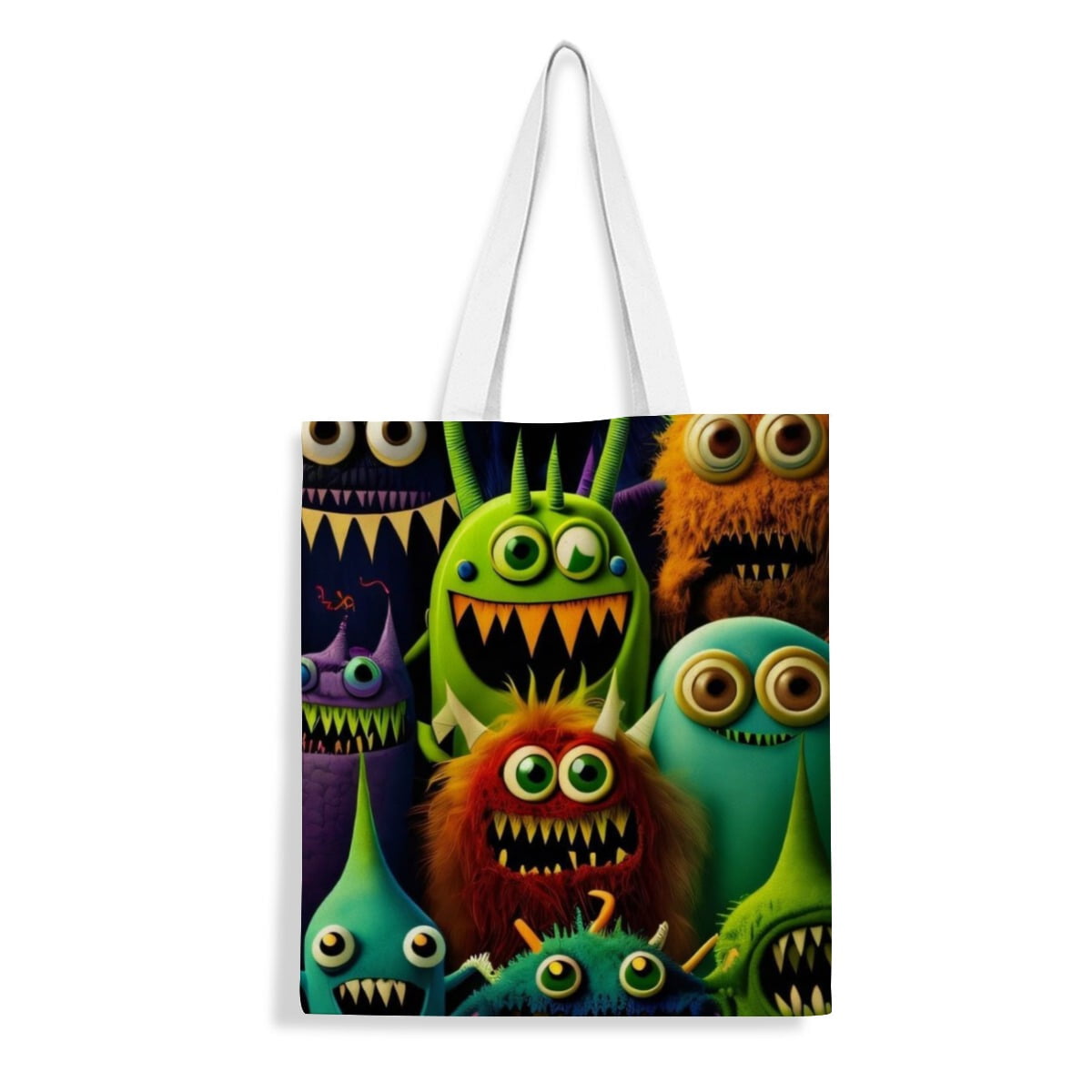 Monster Characters canvas Tote Bag handbag: Cute and functional tote ...