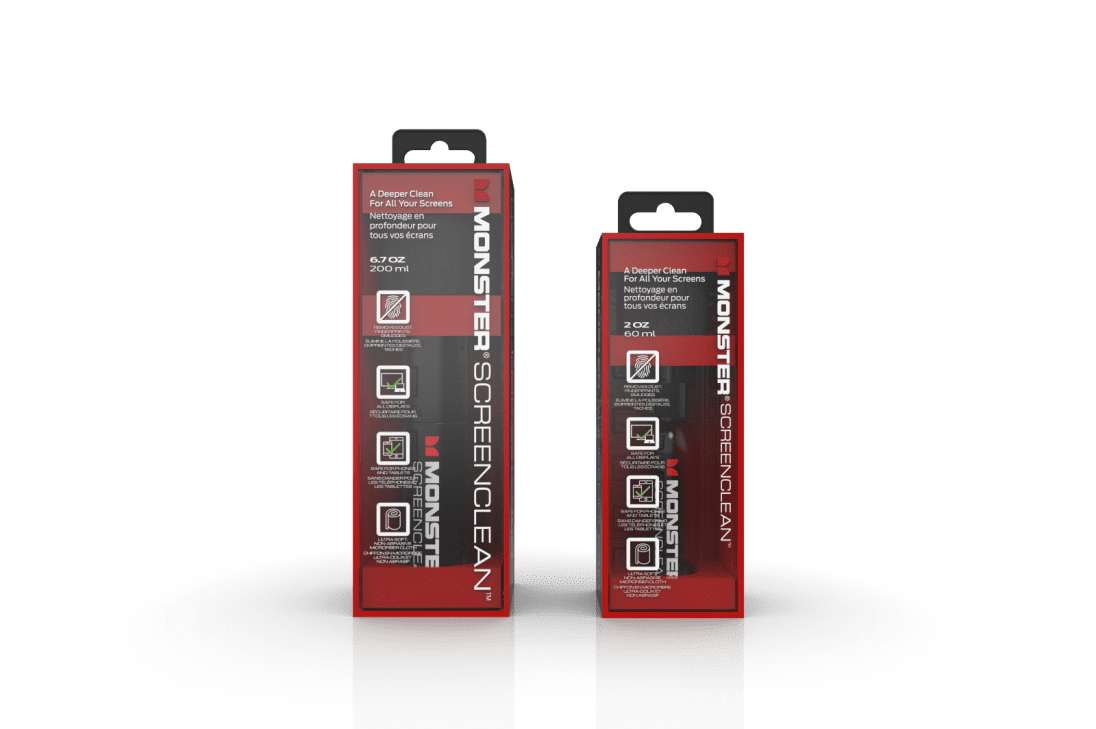 Monster Cleaning Kit 6.7 oz. Spray Screen Cleaner with Microfiber Cloth ...