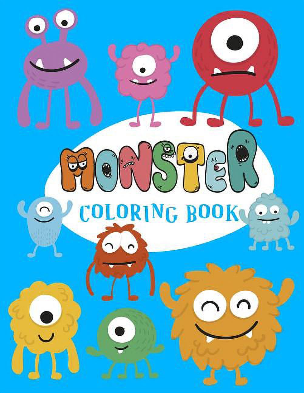 Monster Coloring Book: Cute Monsters Coloring Book for kids: A Fun ...