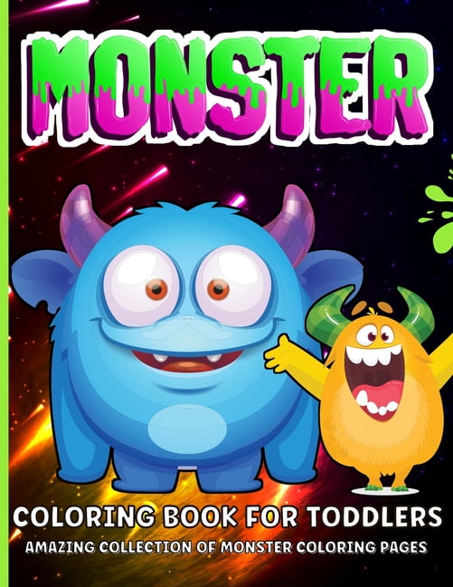 Monster Coloring Book : Funny Monster Coloring Book For Toddlers Cute ...