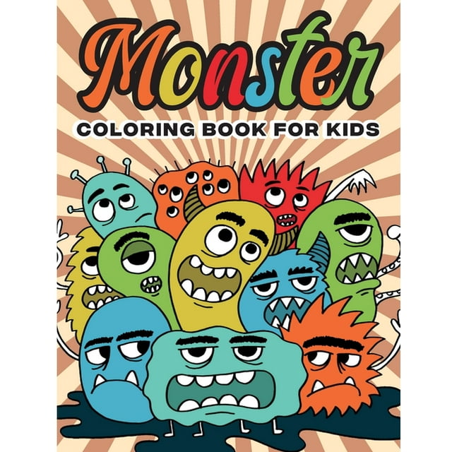 Monster Coloring Book for Kids: Color and Create Beautiful Monster, Fun ...