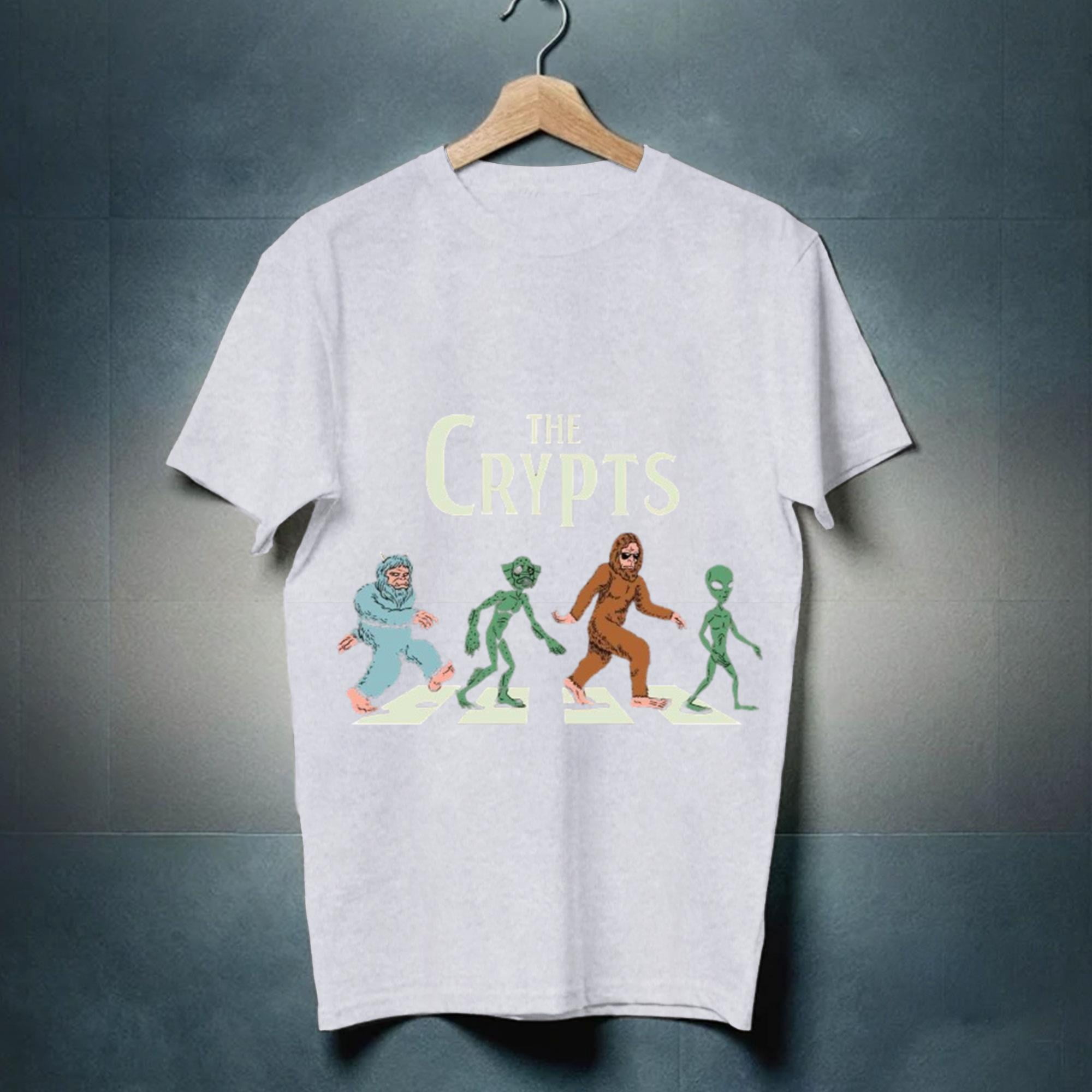 Monster Crossover Walking Shirt, Funny Cryptid Creatures Design -C ...