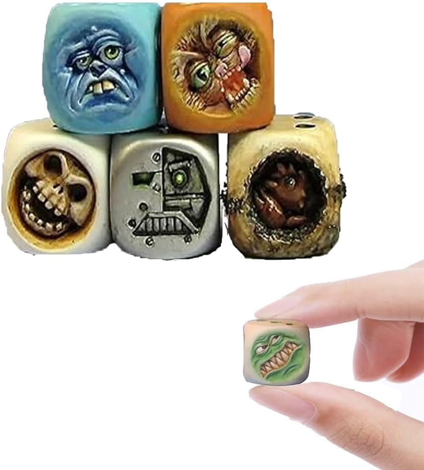 Monster Dice, Halloween Tabletop Game Dice Set Props Weird Monster Dice ...