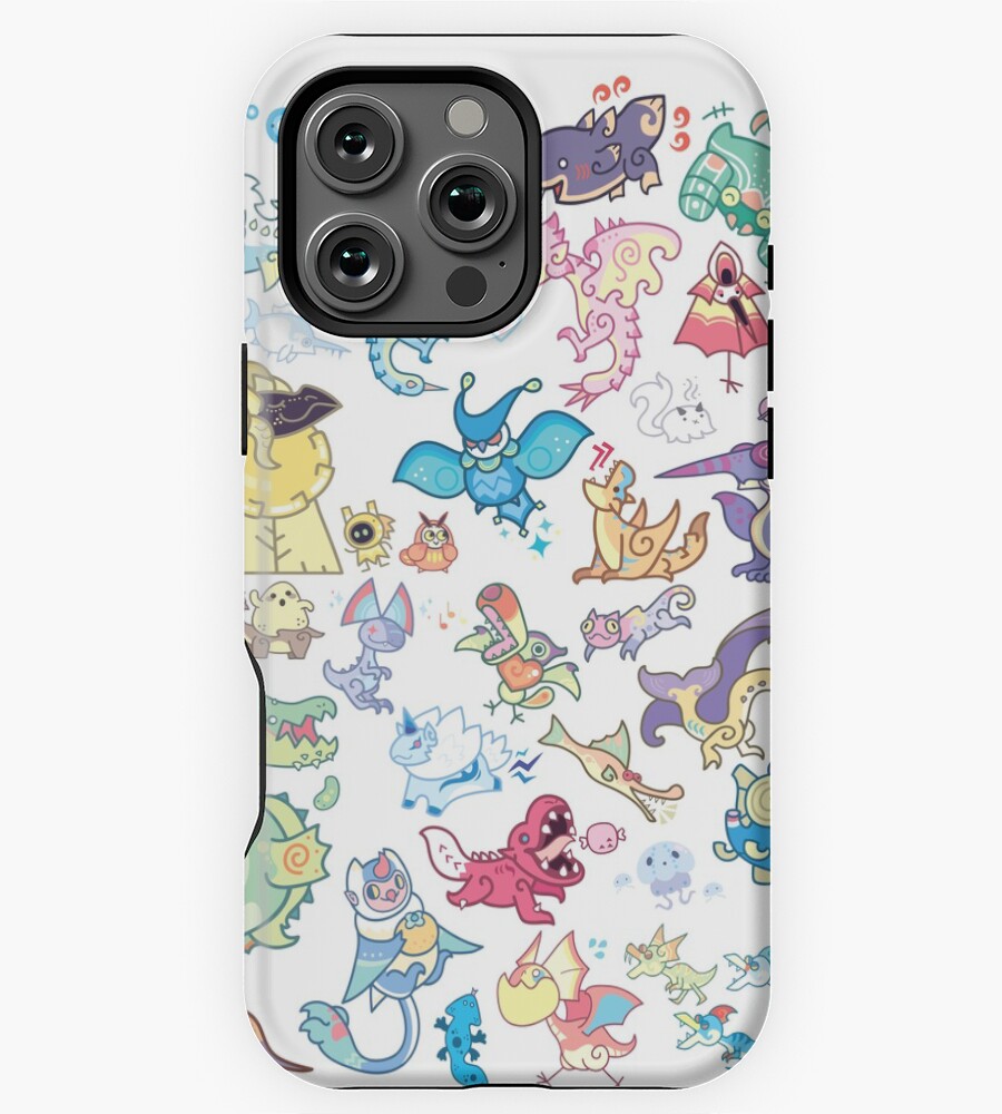 Monster Doodles Batch 2 GA9571 Phone Case for iPhone 11 to 17 Pro Max ...