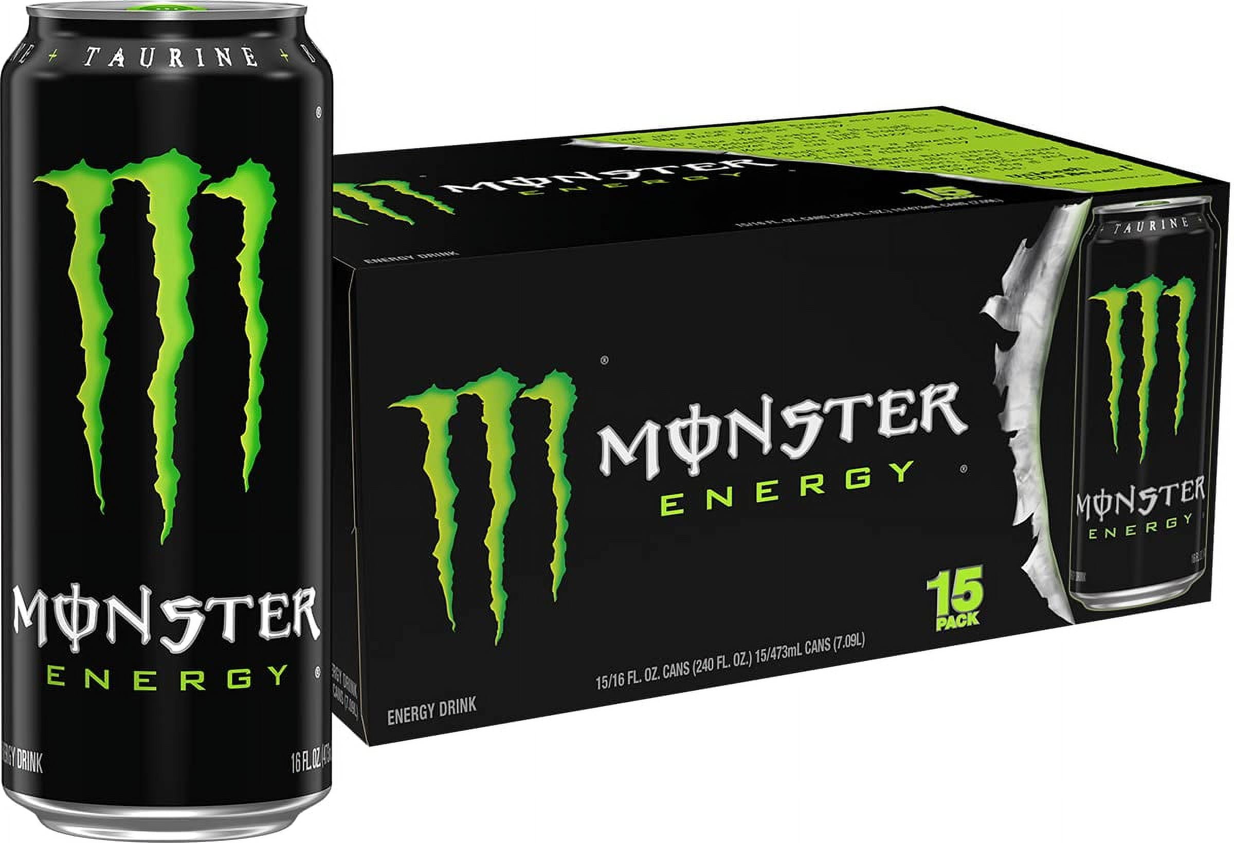 Monster Energy Drink, Green, Original, 16 Ounce MDH1(Pack of 15 ...