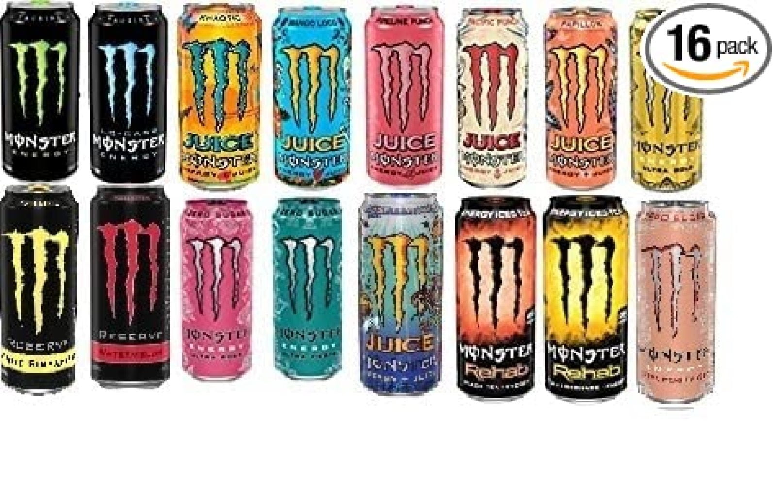 Monster Energy Drink Variety Pack - 16 count - Walmart.com