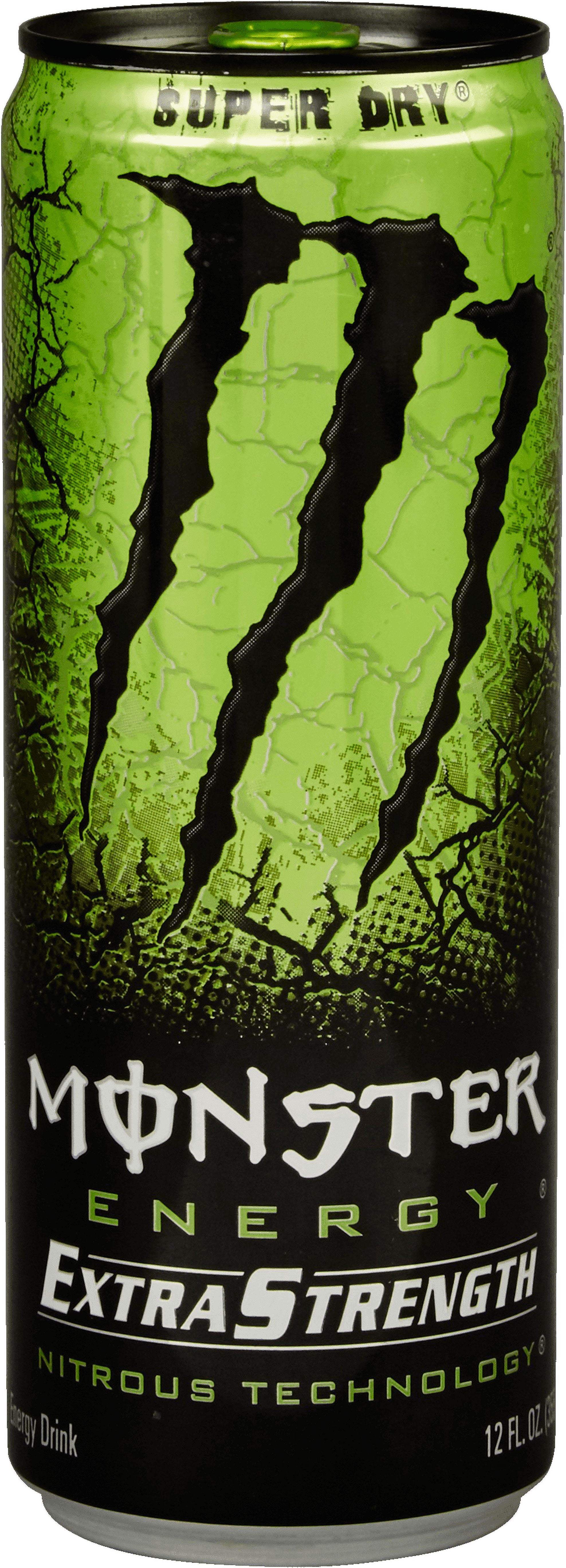 Monster Energy Extra Strength Super Dry Energy Drink, 12 Fl. Oz., 12 ...