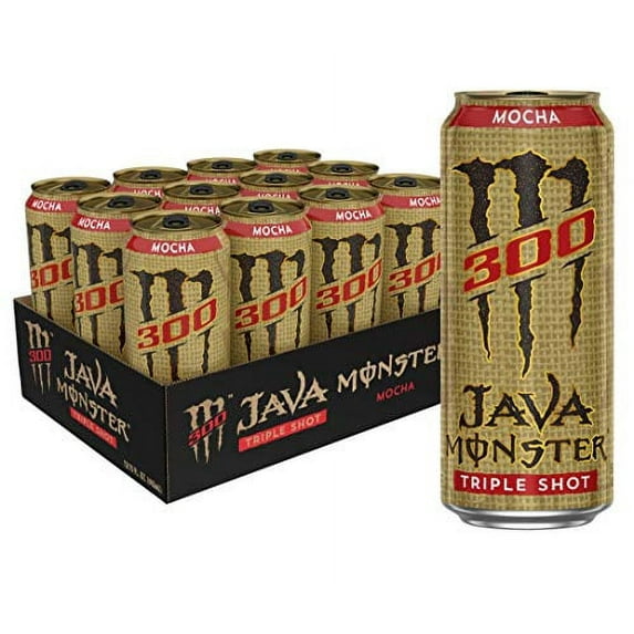 Monster Energy Java 300 Triple Shot Coffee, Robust Coffee and Cream, 15 ...