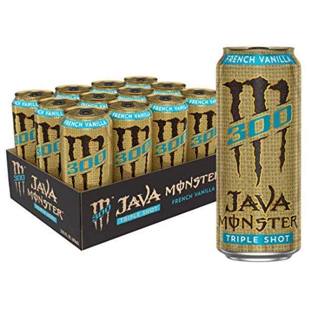 Monster Energy Java 300 Triple Shot Robust Coffee, French Vanilla, 180 ...