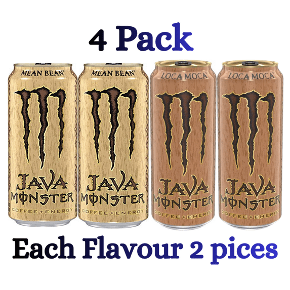 Monster Energy Java, Loca Moca , Mean Bean, Energy + Coffee, Energy ...