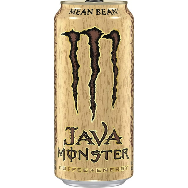 Monster Energy Java Monster Mean Bean, Coffee + Energy Drink, 15 Fl Oz ...