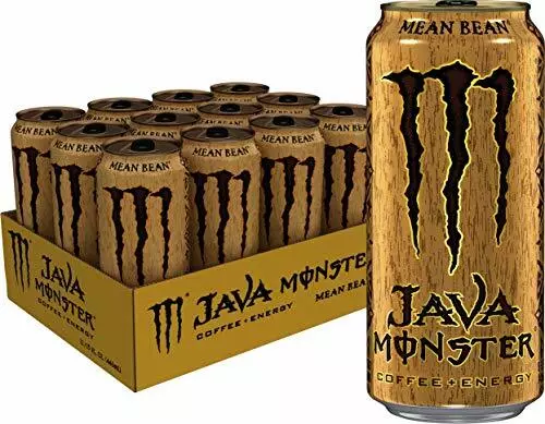 Monster Energy Java Monster Mean Bean Coffee + Energy Drink 15 oz (Pack ...