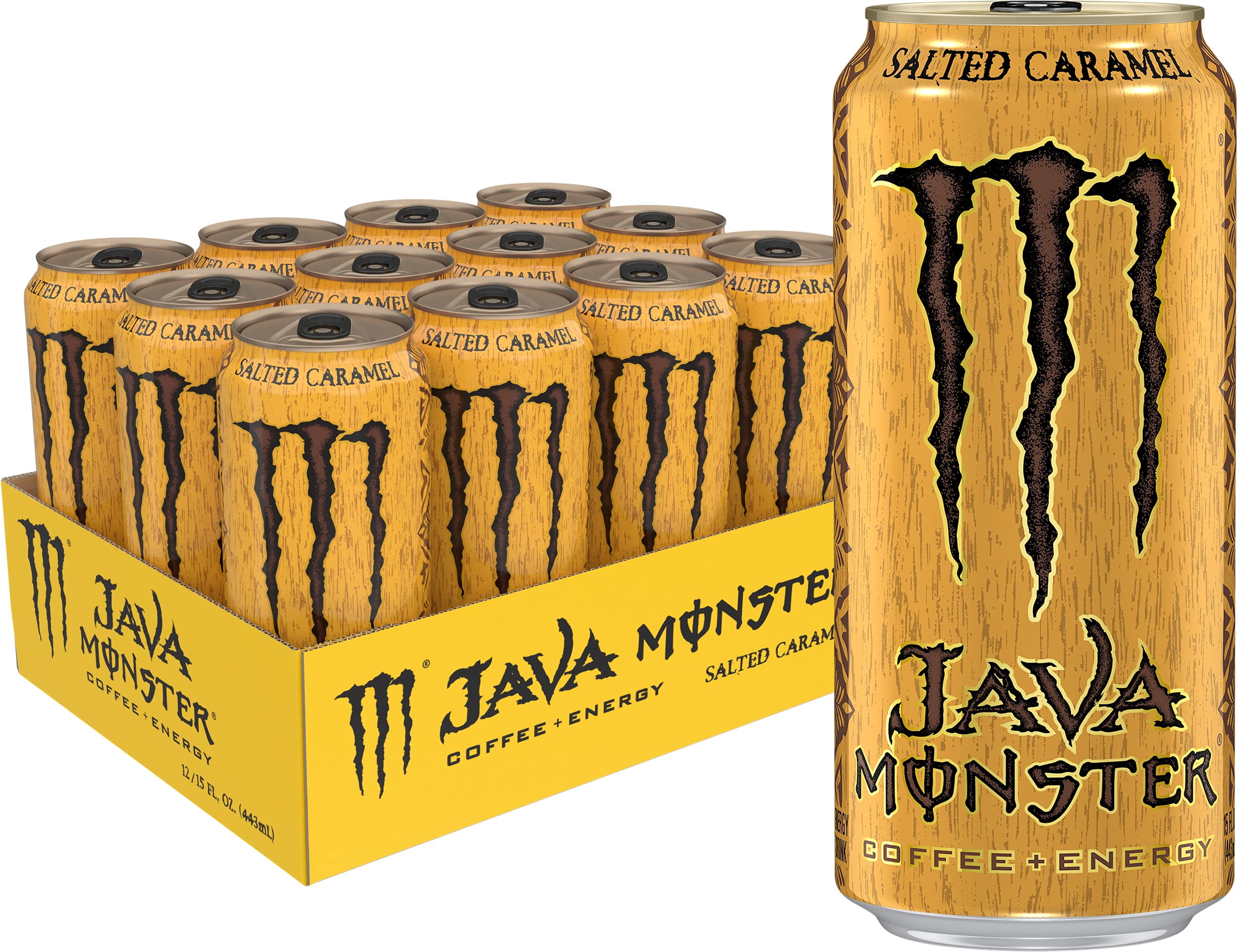 Monster Energy Java Monster Salted Caramel, Coffee + Energy Drink, 15 ...
