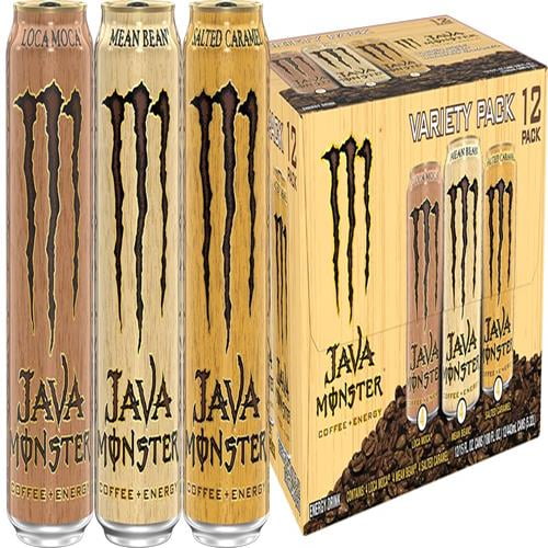 Monster Energy Java Monster Variety Pack - Mean Bean, Loca Moca, Salted ...