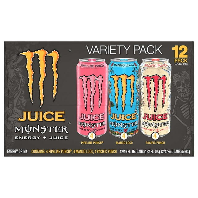 Monster Energy Juice Energy Drink Variety 12 pk Cans 16 oz - Walmart.com