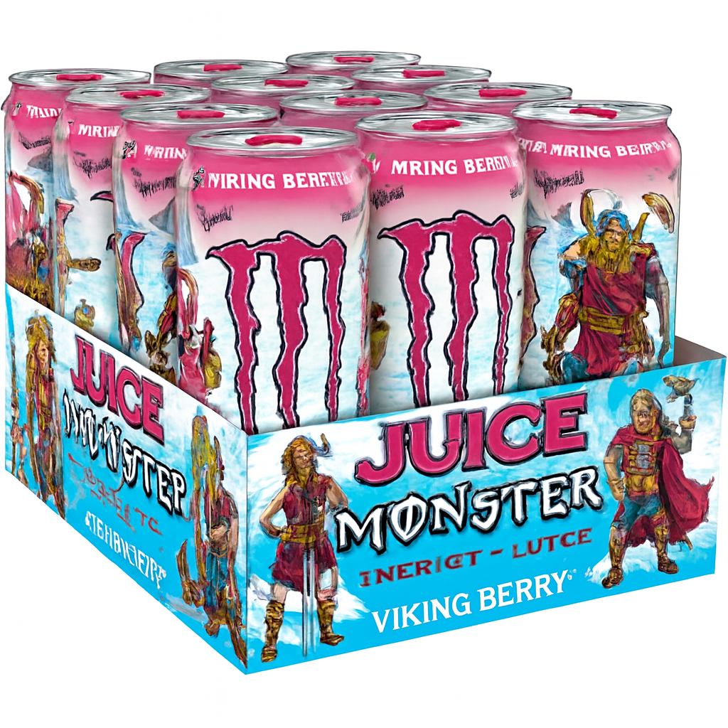 Monster Energy Juice Viking Berry, Juice + Energy Drink, 16 Fl Oz Can ...