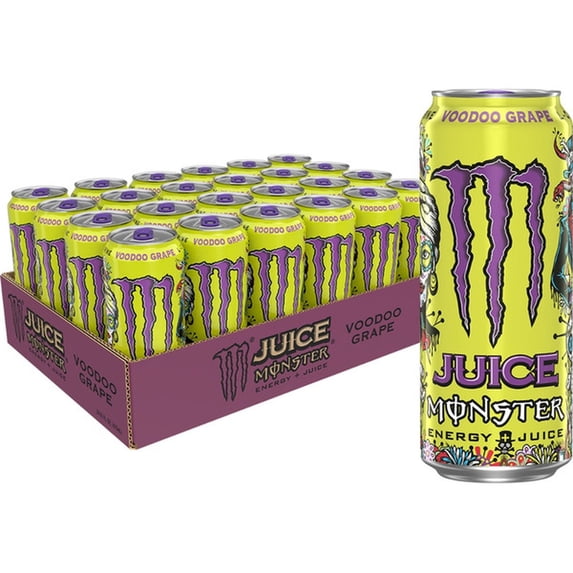 Monster Energy Juice Voodoo Grape, 16 Oz Can -24-Pack - Walmart.com