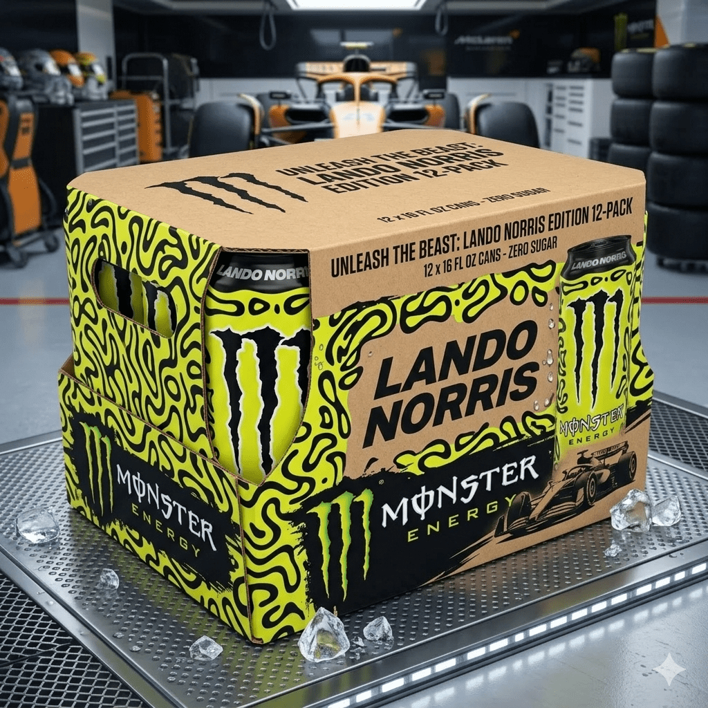 Monster Energy Lando Norris Sugar-Free Energy Drink, 16 fl oz Cans ...