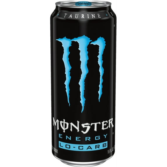 Monster Energy Lo-Carb, 16 fl oz, Low Calorie Energy Drink with L ...