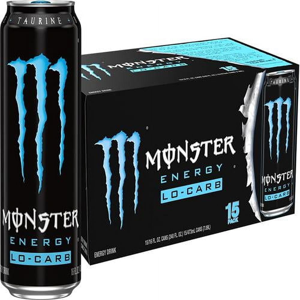Monster Energy, Lo-Carb Monster, Low Carb Energy Drink, 16 Ounce (Pack ...