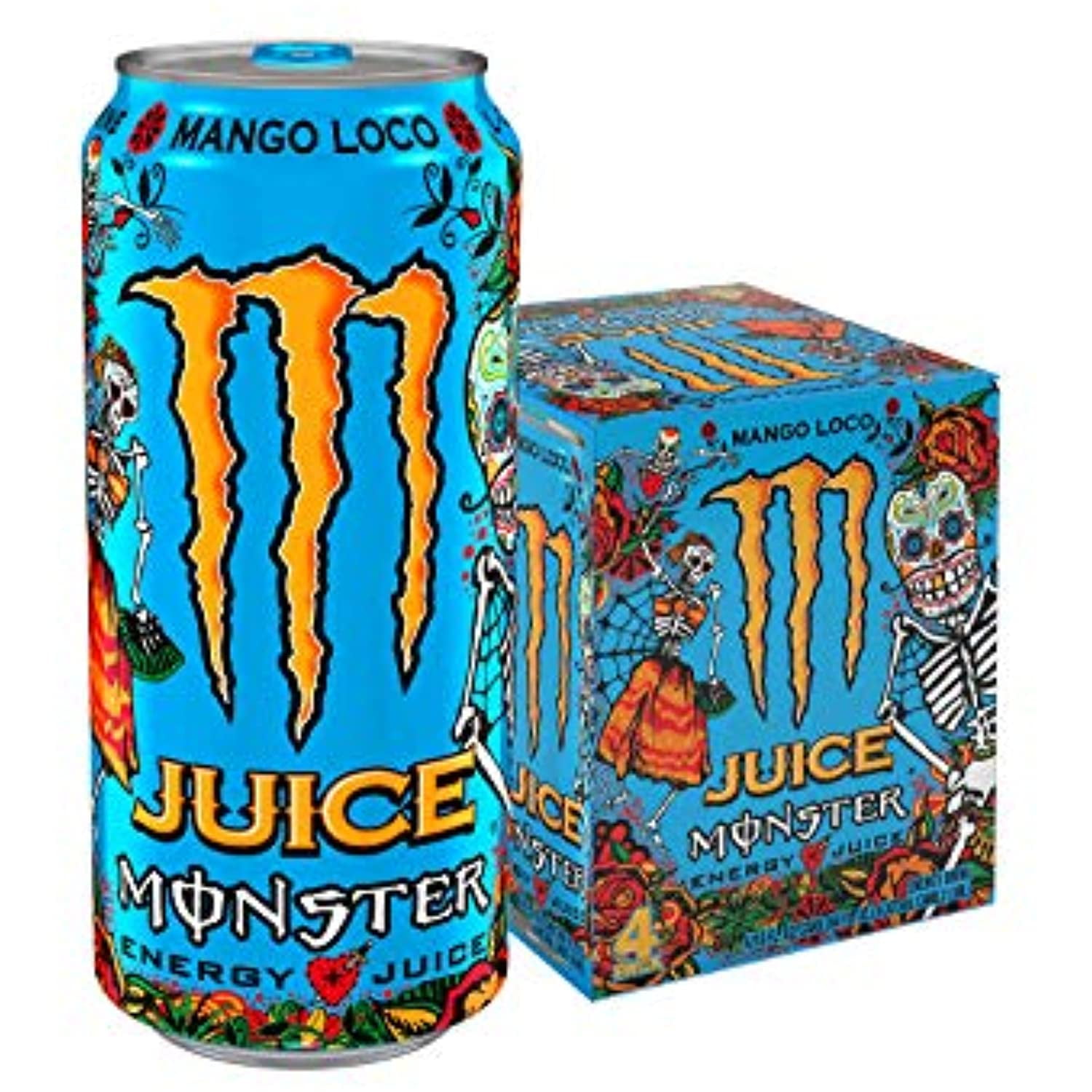 Monster Energy Mango Loco Drink, 16 Fl Oz, Caffeinated, Pack Of 4 ...
