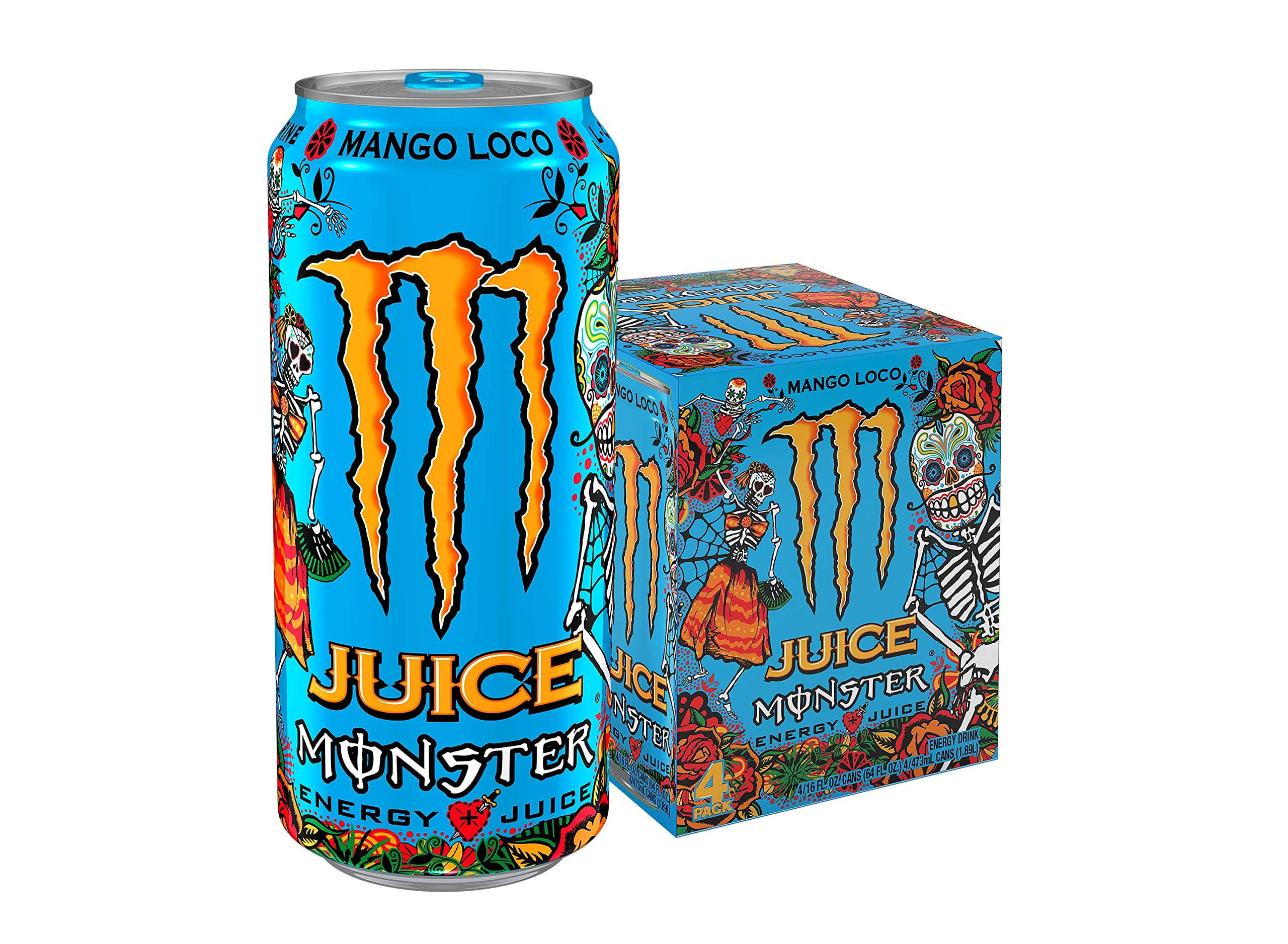 Monster Energy Mango Loco, 16 Fl Oz (Pack Of 4) - Walmart.com