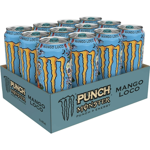 Monster Energy, Mango Loco, 473mL cans, Pack of 12 - Walmart.com
