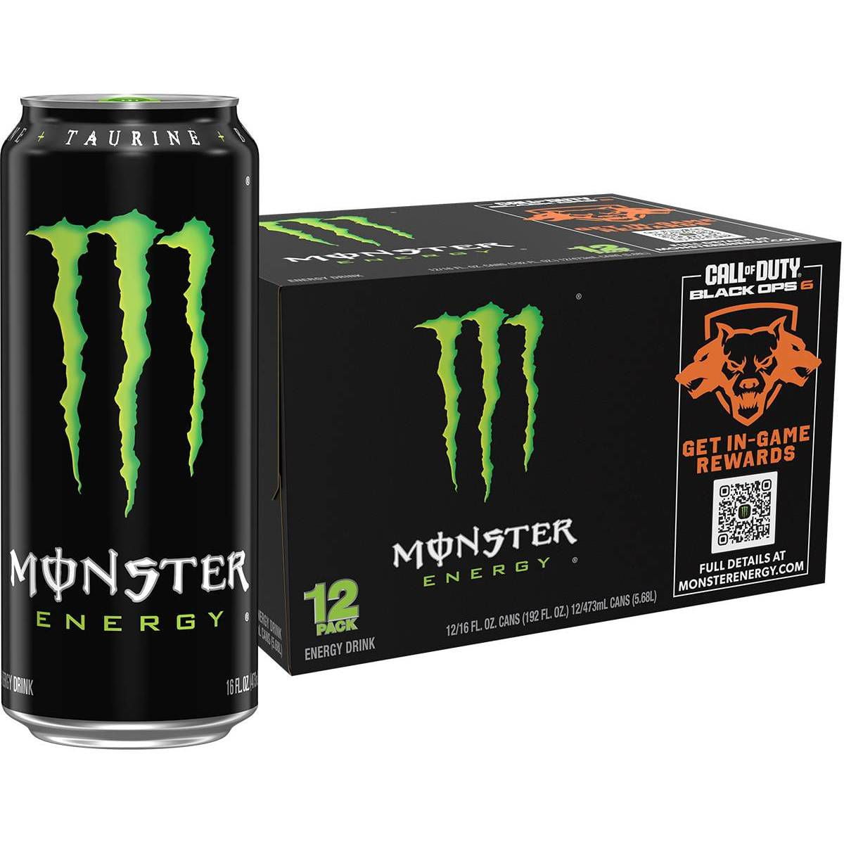 Monster Energy Original - 12pk/16 fl oz Cans - Walmart.com